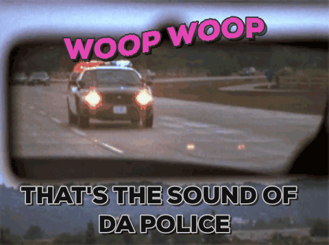 Woop Woop Sound of da police animated GIF | Gifai.lt